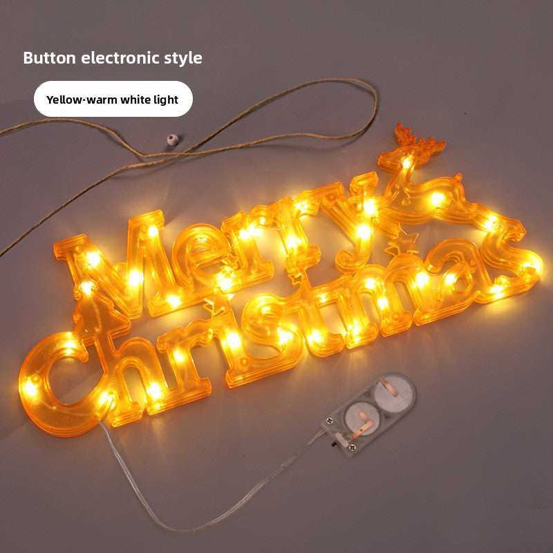 Christmas Decorative Letter Lights – Festive LED Holiday Home Decor ...